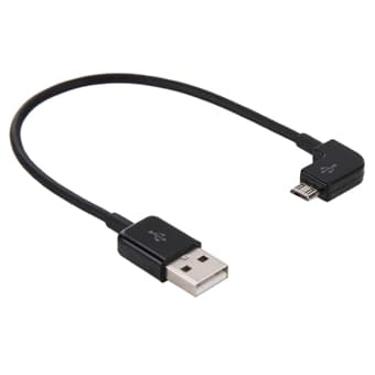 Usb till MicroUsb-kabel - Vinklad Kort modell - Svart - Elgiganten ...