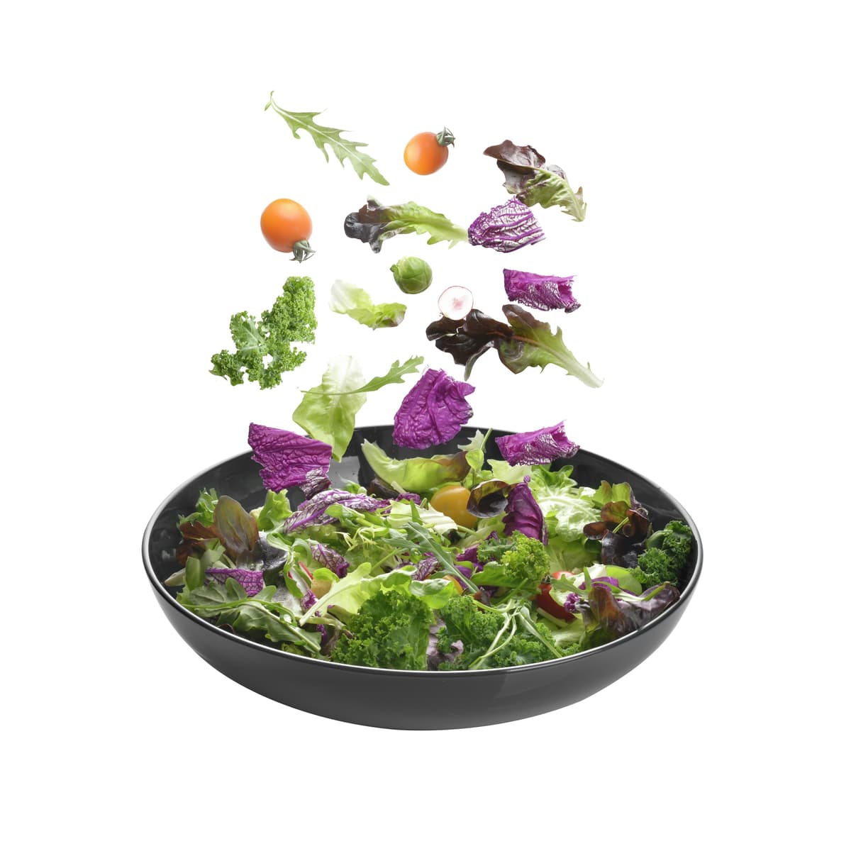 Modern house pona dempet sort salatskål - Elkjøp