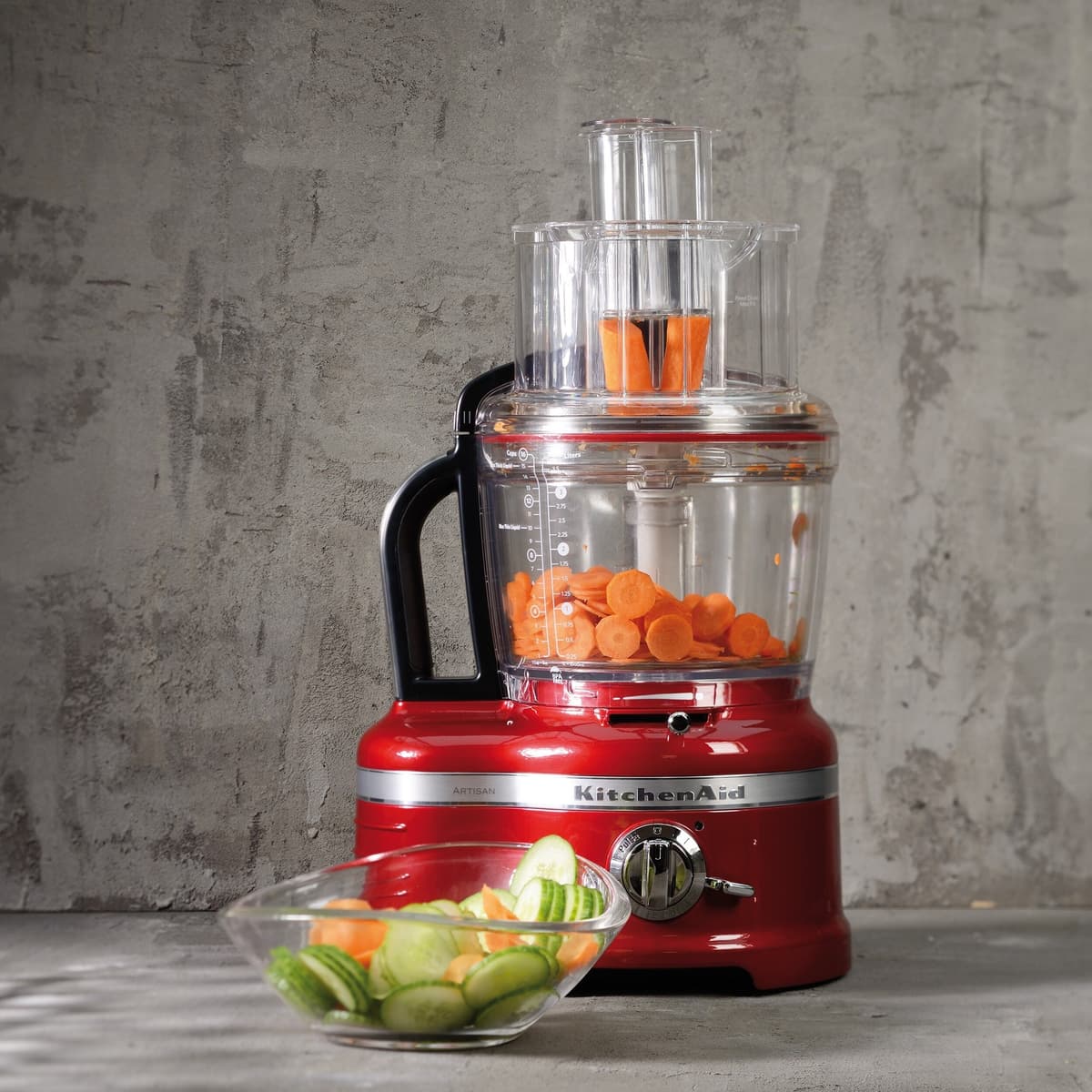 KitchenAid Artisan foodprosessor (Candy Apple) - Elkjøp
