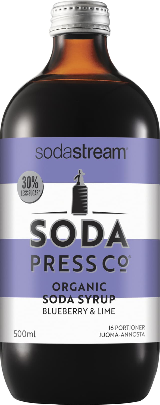 SodaStream Soda Press organisk sirup blåbær og lime 1024808770 - Elkjøp ...