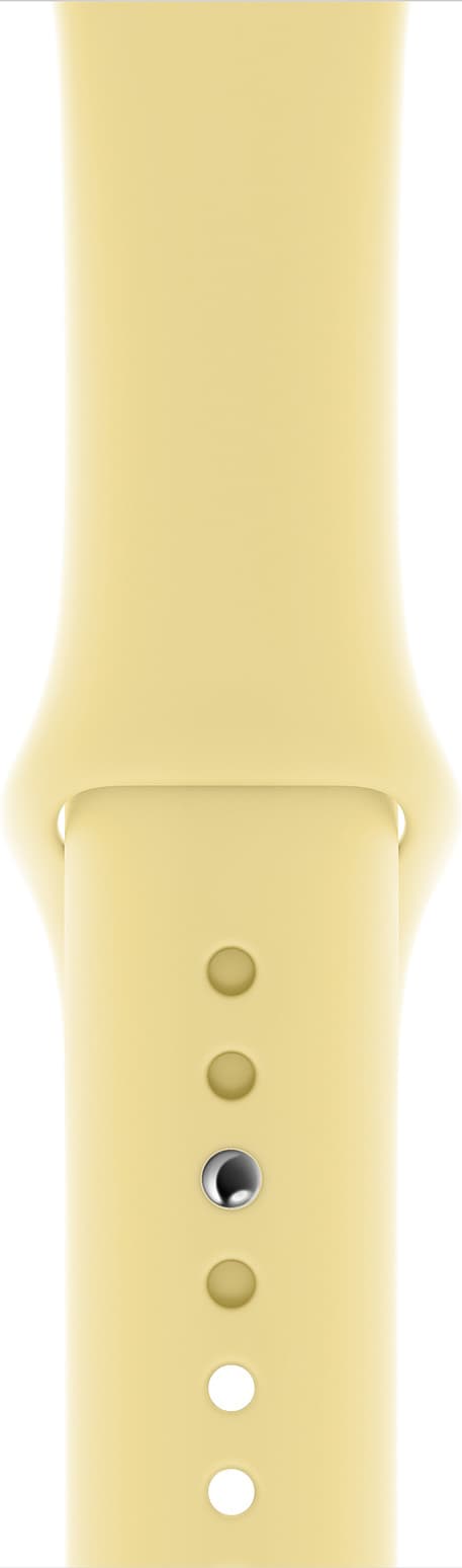 Apple 44 mm Sport ranneke - S/M & M/L (Lemon Cream) - Gigantti