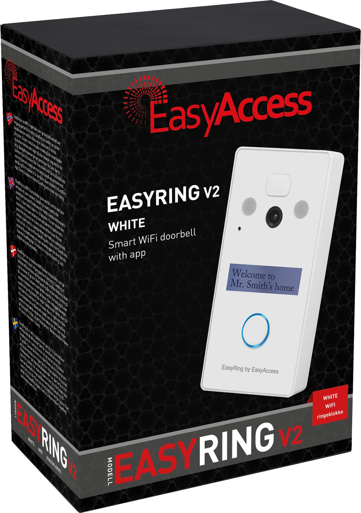 EasyAccess EasyRing V2 smart ringeklokke (hvit) - Elkjøp | Elkjøp
