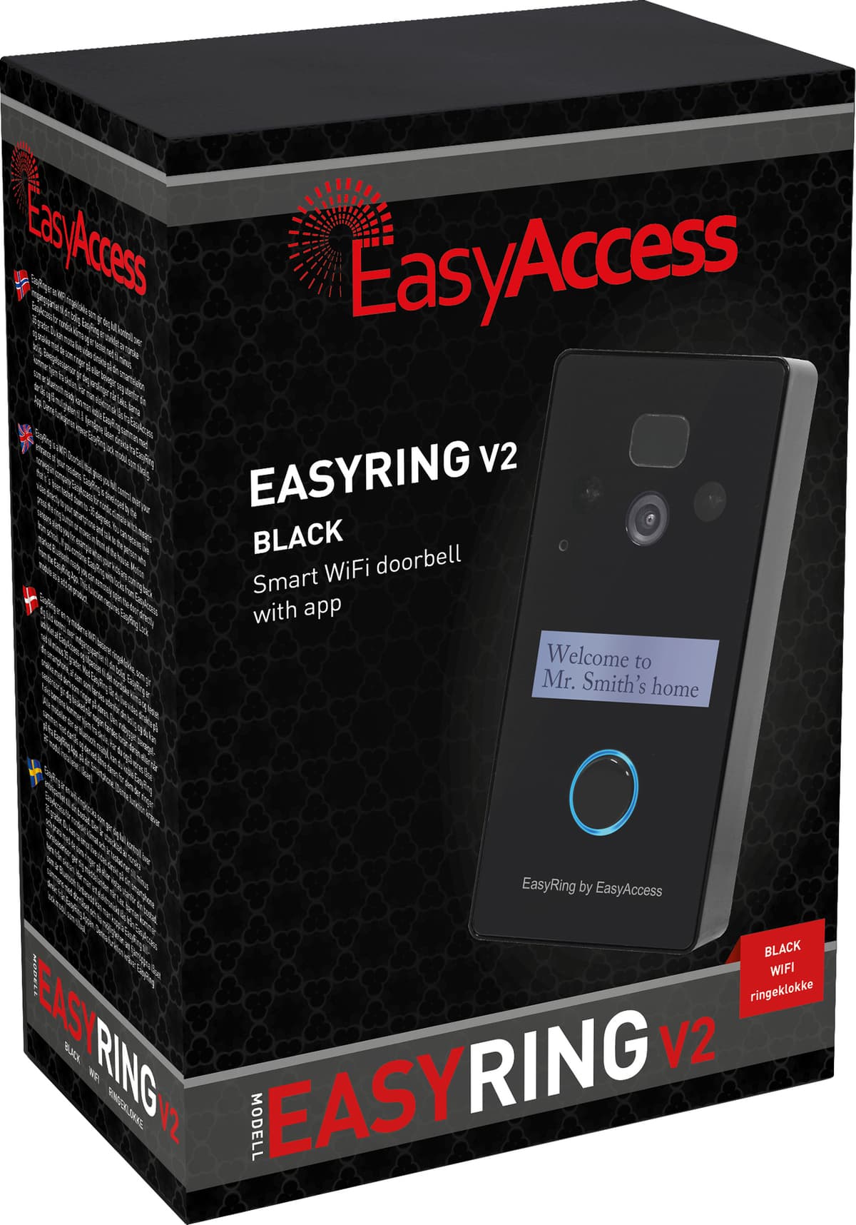 EasyAccess EasyRing V2 smart ringeklokke (sort) - Elkjøp | Elkjøp