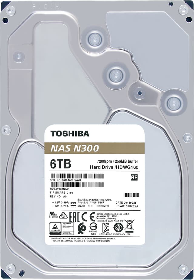 Toshiba N300 NAS kovalevy (6 TB) - Gigantti verkkokauppa