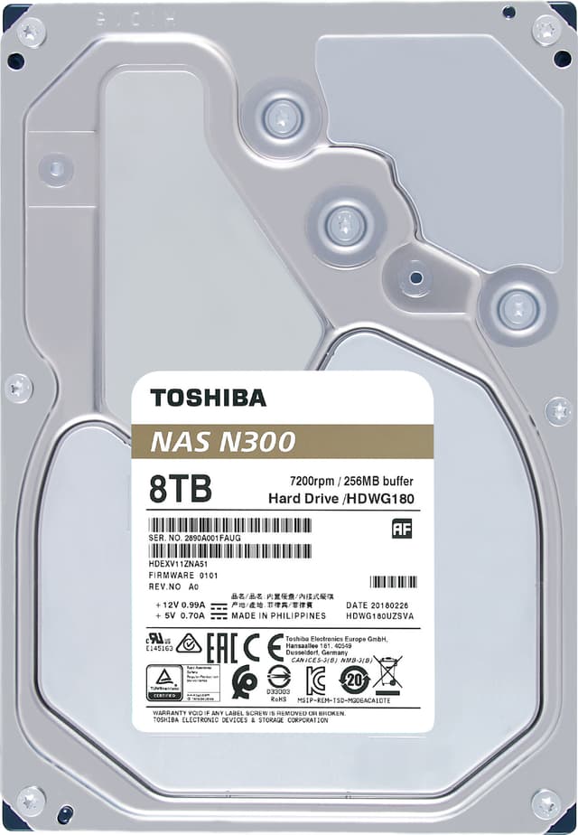 Toshiba N300 NAS intern harddisk (8 TB) | Elgiganten | Elgiganten