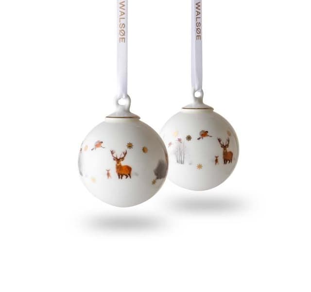 Wik & walsøe julemorgen hjort julekule liten - Elkjøp