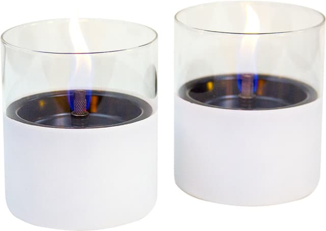 TenderFlame Lilly dekorativt lys 2-pakk (hvit) - Elkjøp | Elkjøp
