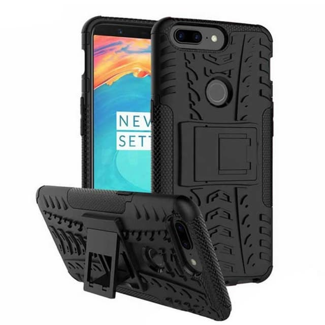 Stöttåligt skal med ställ OnePlus 5T (A5010) - Svart - Elgiganten ...