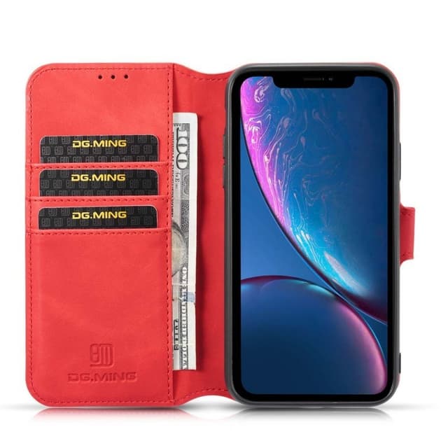 DG-Ming Wallet 3-kort til Apple iPhone XR (6,1 ") - rød | Elgiganten