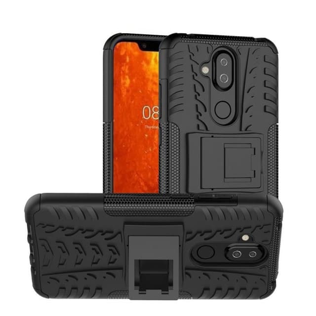 Stöttåligt skal med ställ Nokia 8.1 2018 (TA-1128) - Röd - Elgiganten