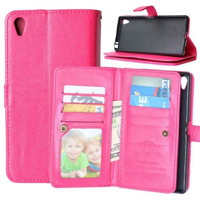 Dobbeltflip Flexi 9-kort Sony Xperia L1 (G3311) - Rosa - Elkjøp