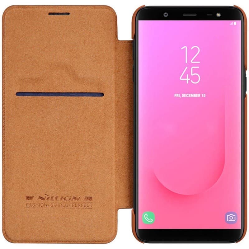 Nillkin Qin Flipdeksel Samsung Galaxy J8 2018 (SM-J800F) - RØD - Elkjøp