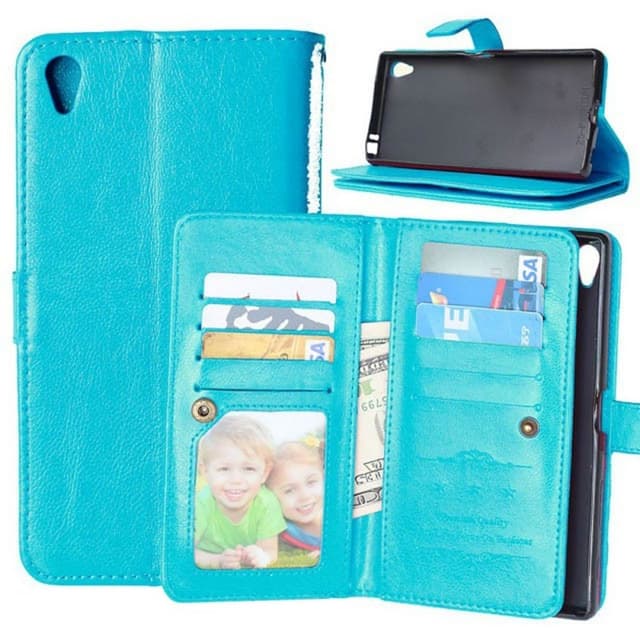 Dobbeltflip Flexi 9-kort Sony Xperia L1 (G3311) - Lyse blå - Elkjøp