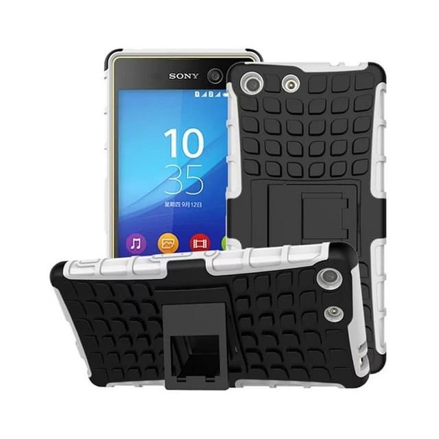 Stöttåligt skal med ställ Sony Xperia M5 (E5663) Vit - Elgiganten ...