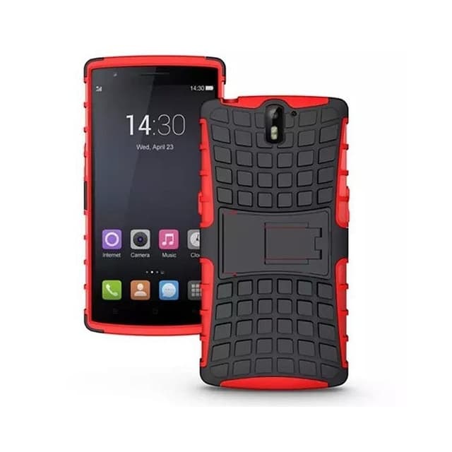 Stöttåligt skal med ställ OnePlus One (E1005) Röd - Elgiganten - Elgiganten