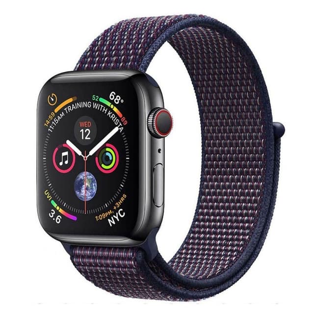 Apple Watch 4 (44mm) Nylon armbånd - Indigo - Elkjøp | Elkjøp