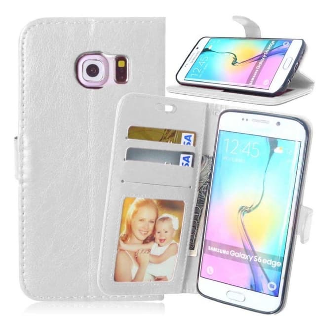 Mobilplånbok 3-kort Samsung Galaxy S6 Edge (SM-G925F) - Vit - Elgiganten