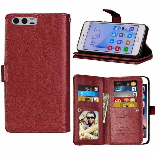 Dobbeltflip Flexi 9-kort Huawei P10 Plus (VKY-L29) - brun - Elkjøp | Elkjøp