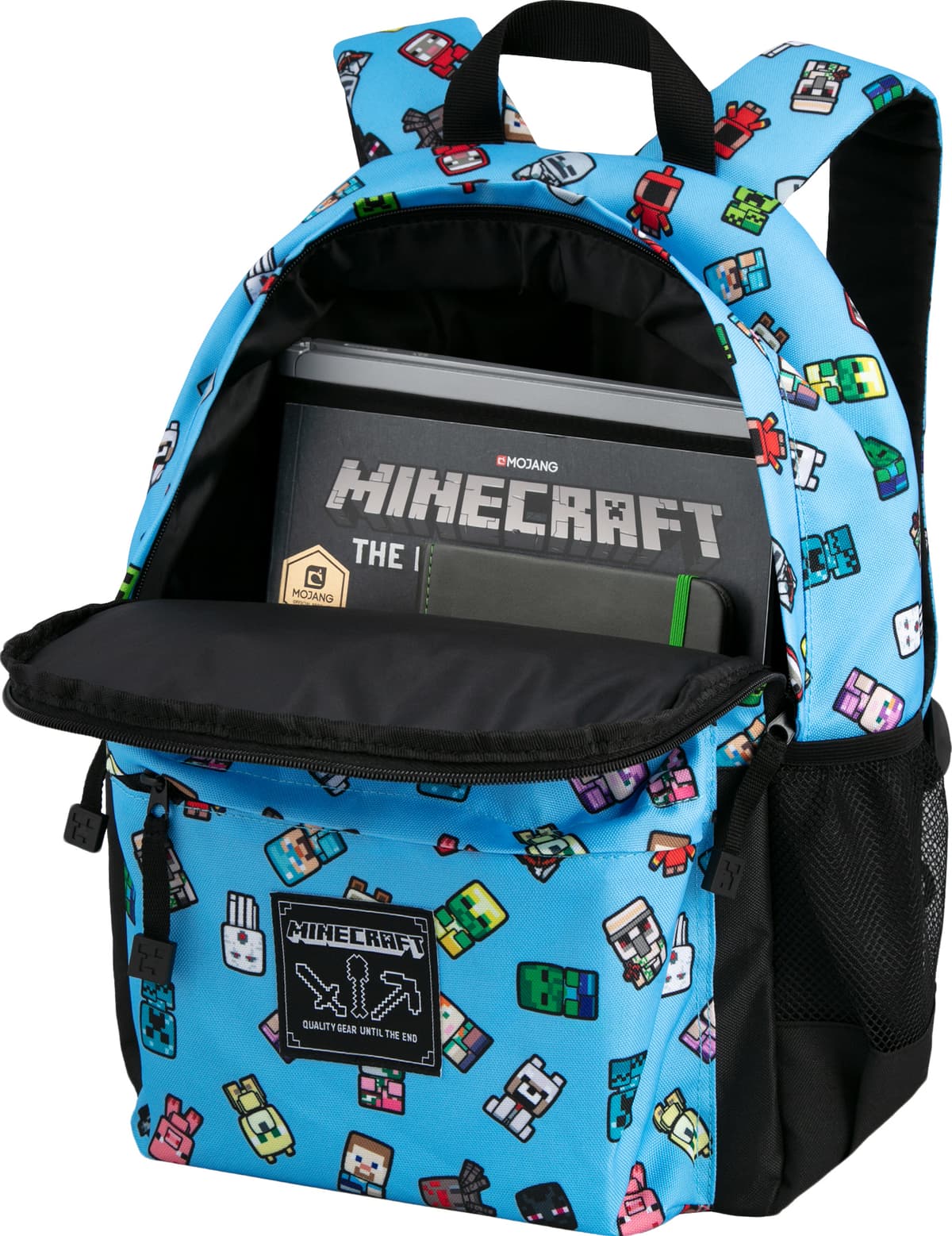 Minecraft Bobble Mobs ryggsekk (blå) - Elkjøp