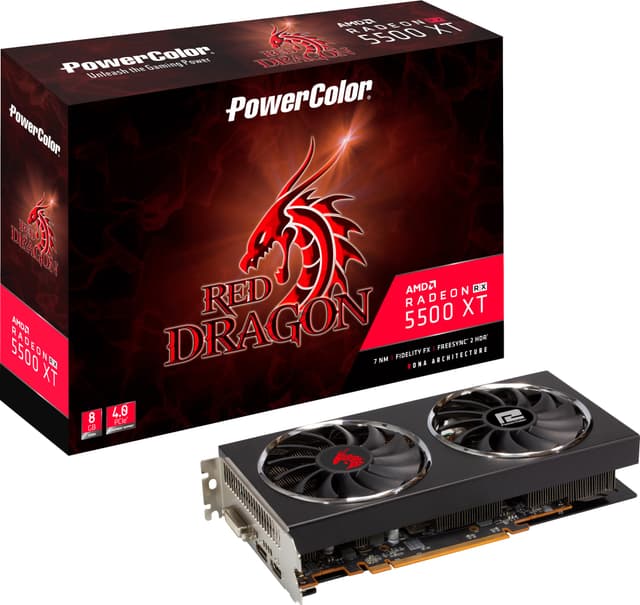 Powercolor Red Dragon Radeon RX5500 XT grafikkort - Elkjøp | Elkjøp