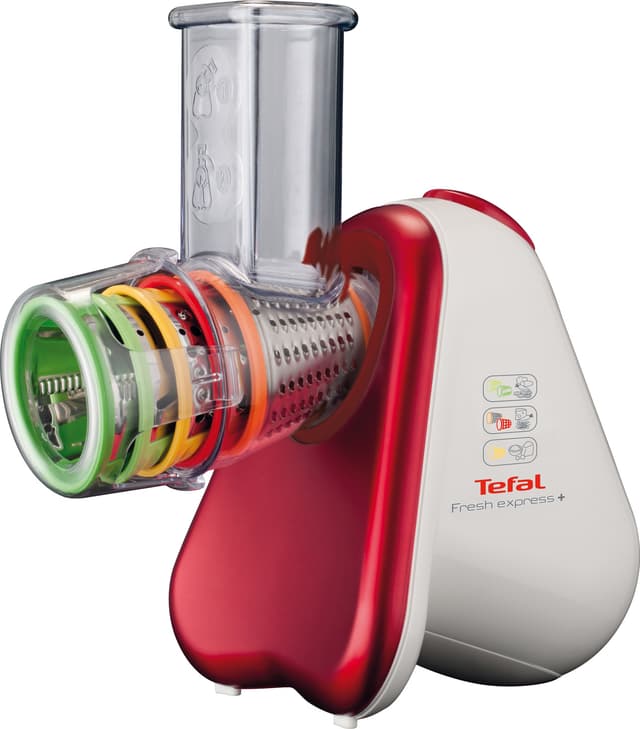 Tefal Fresh Express Plus slicer og rivejern MB755GTR (rød) | Elgiganten ...