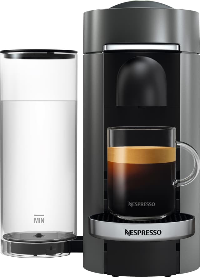 Nespresso VertuoPlus Deluxe kapselmaskin GDB2EUTINE1 (titan) - Elkjøp