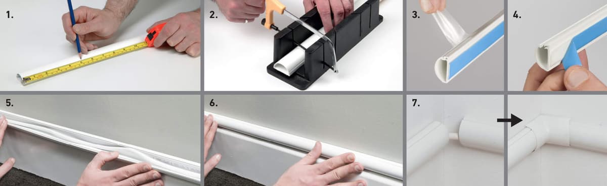 D-Line kabellist 3-pack (1 m/vit) - Elgiganten - Elgiganten