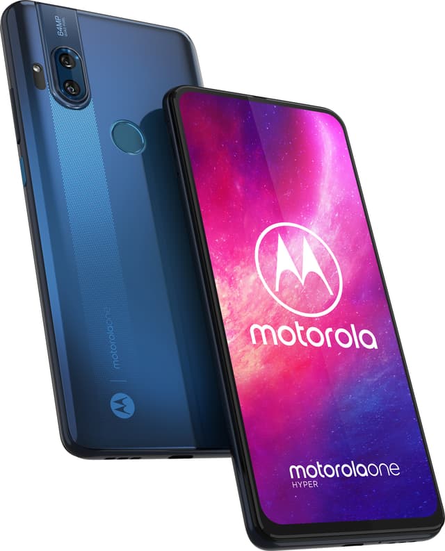 Motorola One Hyper smartphone 4/128GB (deepsea blue) - Elgiganten