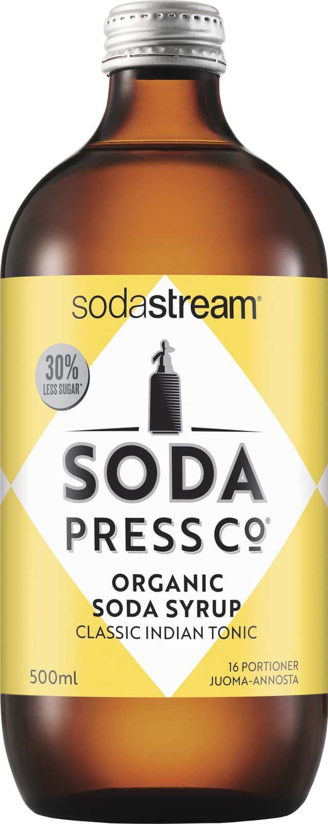SodaStream Soda Press økologisk sirup (Classics Indian tonic) SDP500IT ...
