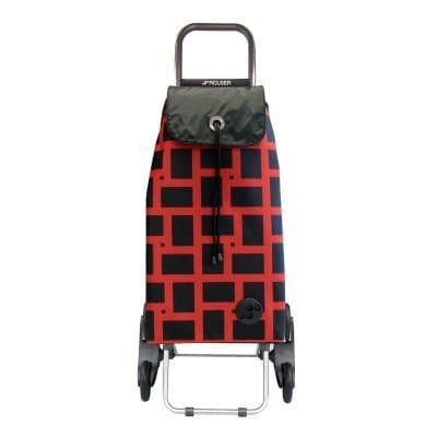 Shoppingvagn rolser rd6 logic imax geometric röd svart - Elgiganten