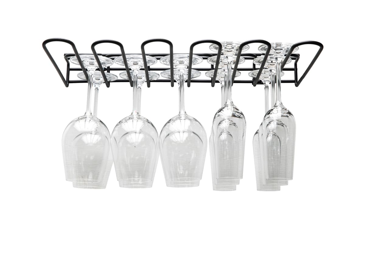 Hahn Glass Hanger 5 rows Black - Elkjøp