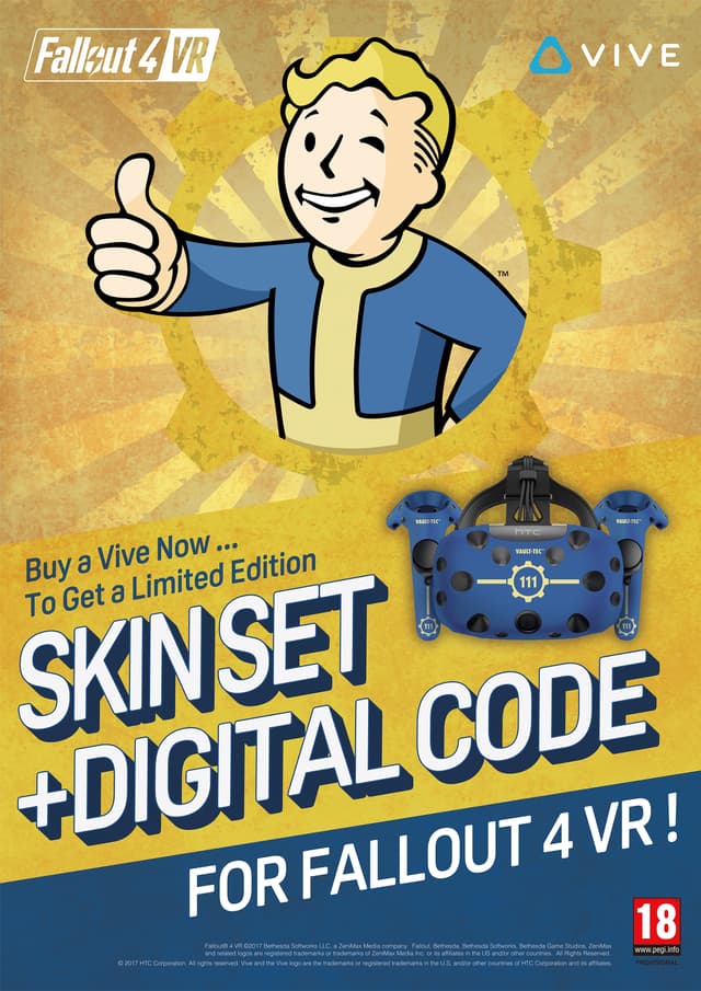 Fallout 4 VR skin set till HTC Vive - Elgiganten - Elgiganten