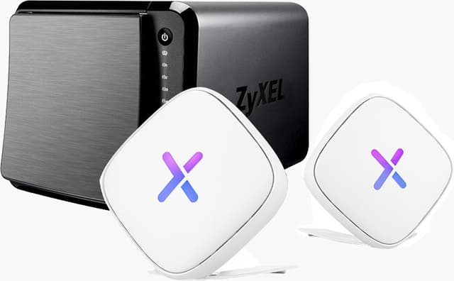 Zyxel NAS542 4-Bay + Zyxel Multy U WiFi mesh-node 2-pakning - Elkjøp ...