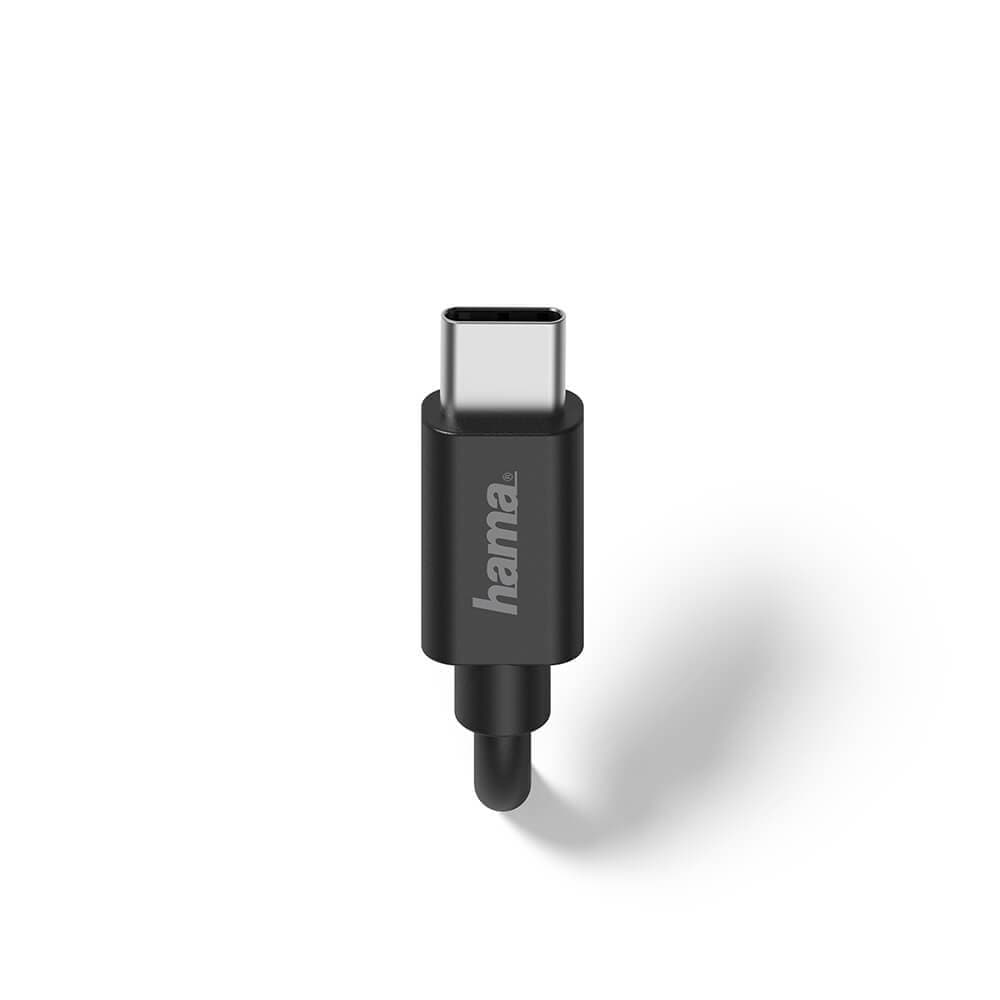 HAMA Lader 12V USB-C 2,4A fast kabel 1m Svart - Elkjøp | Elkjøp