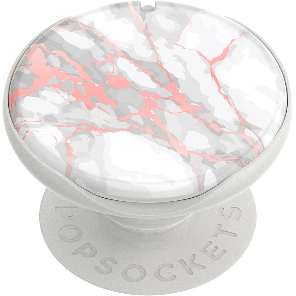 POPSOCKETS Mirror Rose Gold Lutz Marble Gloss Avtagbart Grip med ...