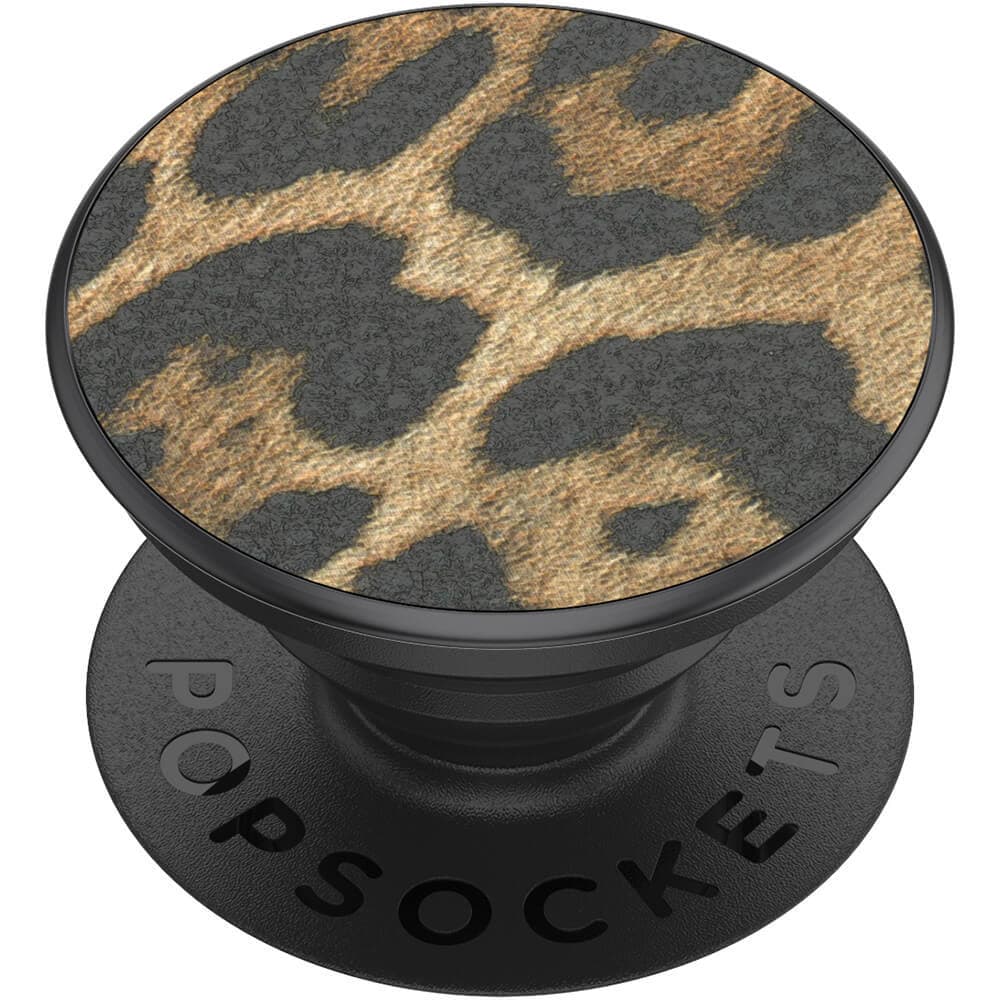 POPSOCKETS Vegan Leather Leopard Avtagbart Grip med stativfunksjon ...