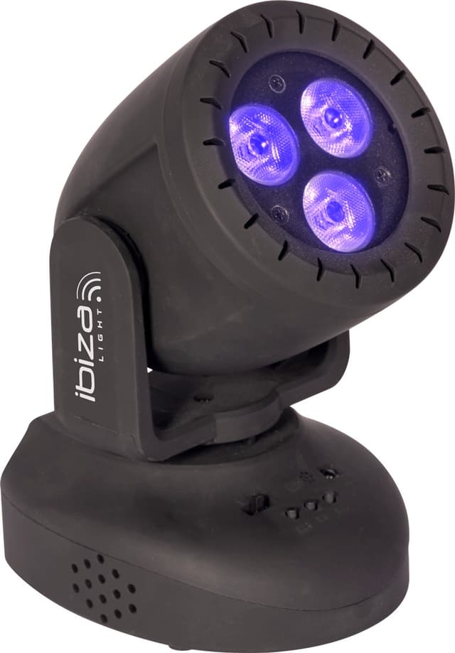 Ibiza Mini Moving Head Wash 3x8 watt RGBW - Elkjøp