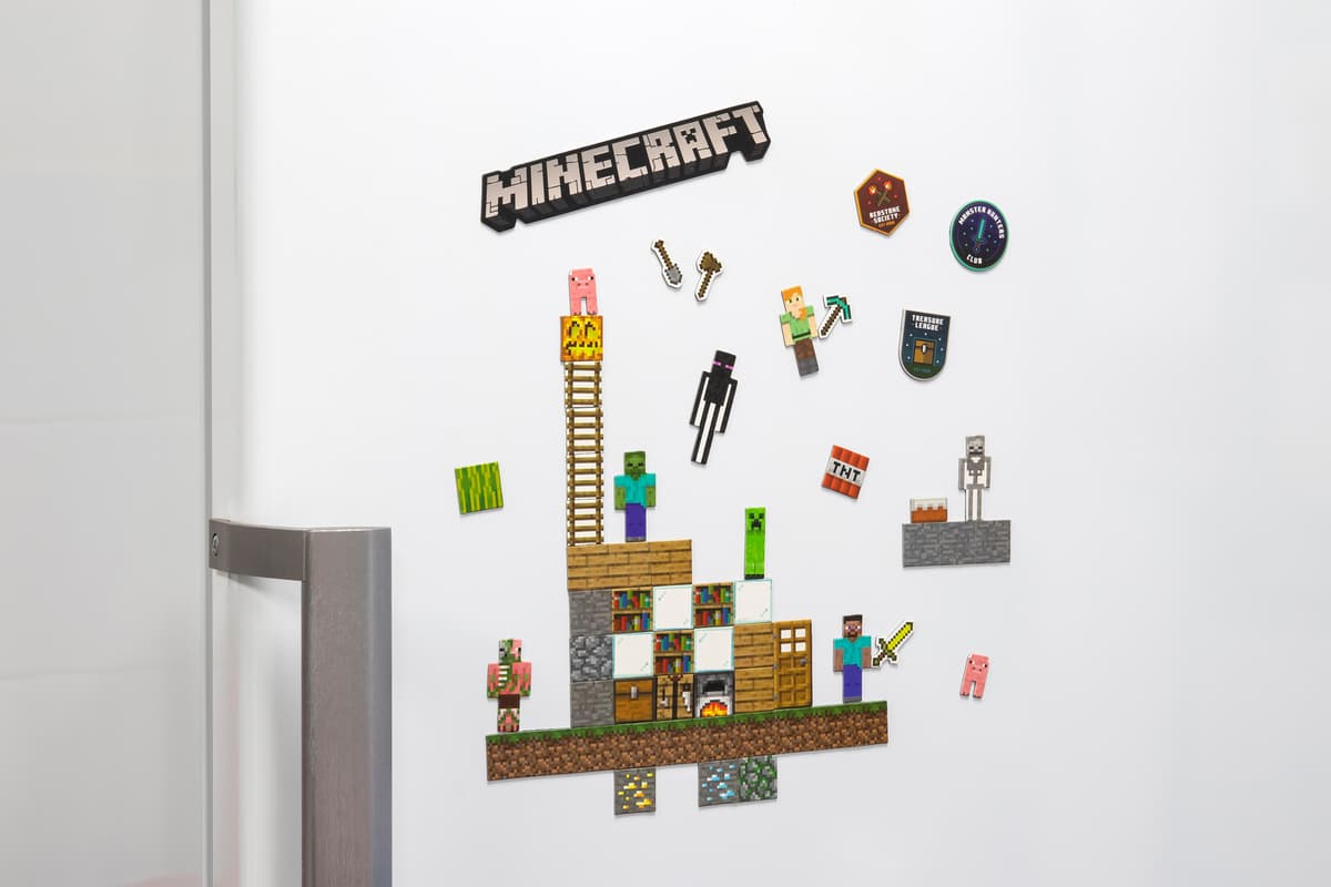 Paladone Minecraft Build a Level magneter - Elkjøp