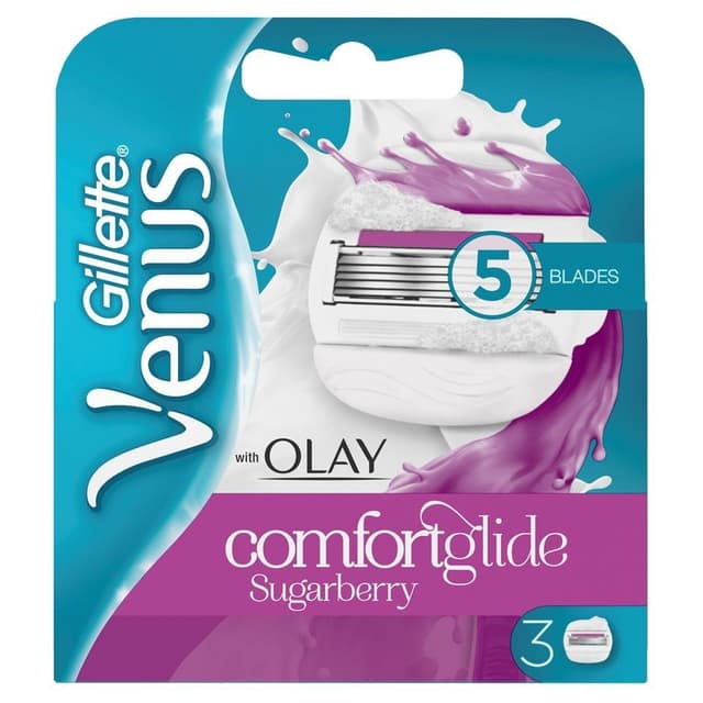 Gillette Venus Olay Comfortglide Sugarberry 3-pack - Elgiganten