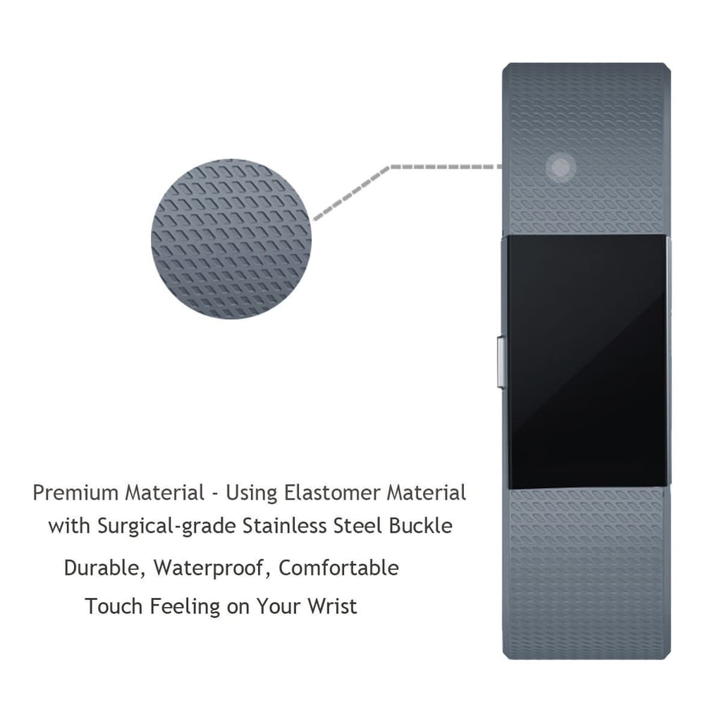 Armbånd til Fitbit Charge 2 L Grå - Elkjøp | Elkjøp