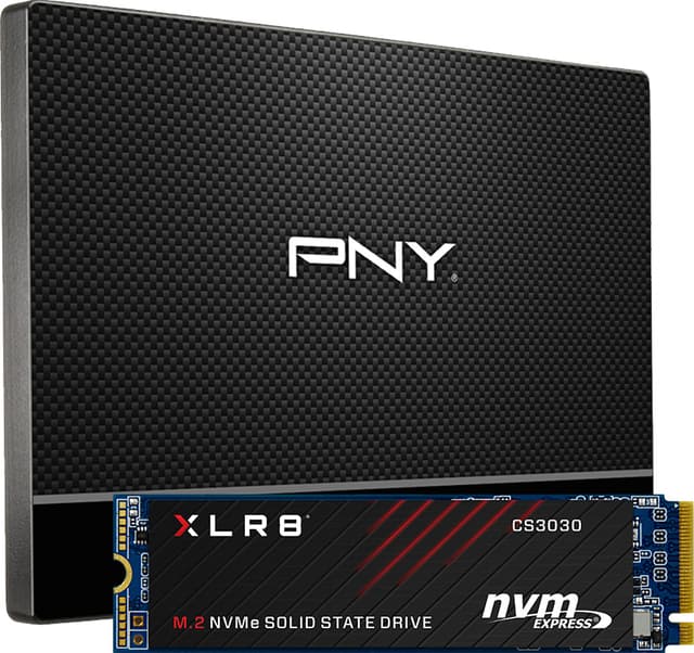 PNY CS 900 SSD (960 GB) + PNY XLR8 CS3030 M.2 NVMe SSD (500 GB) - Gigantti