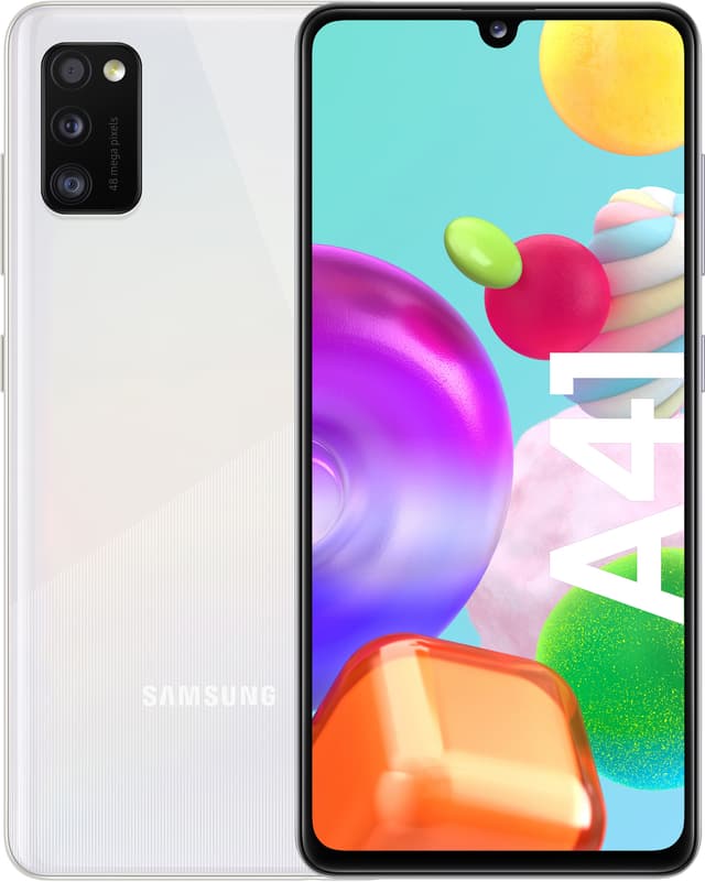 Samsung Galaxy A41 smartphone (prism crush white) | Elgiganten