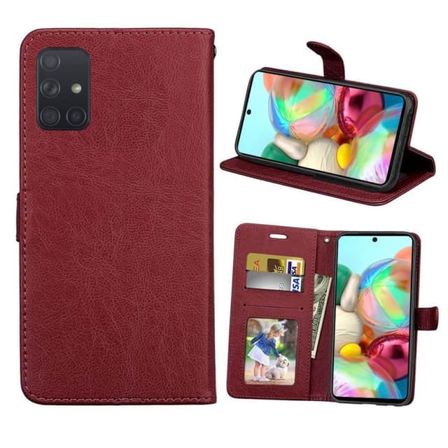 Mobilplånbok 3-kort Samsung Galaxy A71 (SM-A715F) - Brun - Elgiganten
