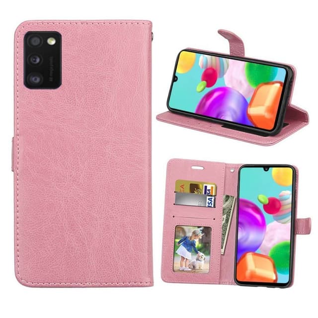 Mobilplånbok 3-kort Samsung Galaxy A41 (SM-A415F) - Ljusrosa ...