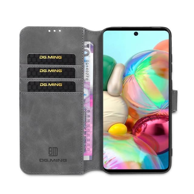 DG-Ming mobilplånbok 3-kort Samsung Galaxy A71 (SM-A715F) - Grå ...