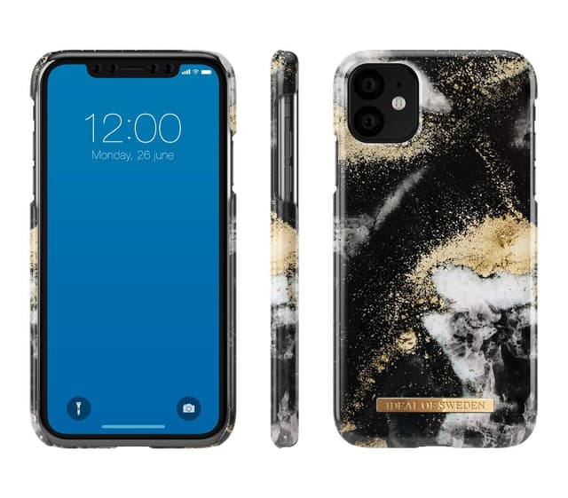 iDeal Of Sweden iPhone 11 skal - Black Galaxy Marble - Elgiganten