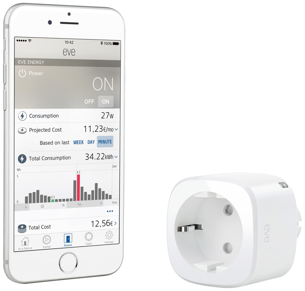Eve Energy trådløs sensor og strømmåler - Elkjøp