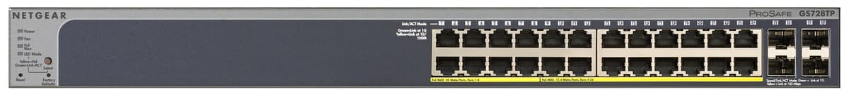 Netgear GS728TP Smart styrt 28-ports PoE Plus-switch - Elkjøp | Elkjøp