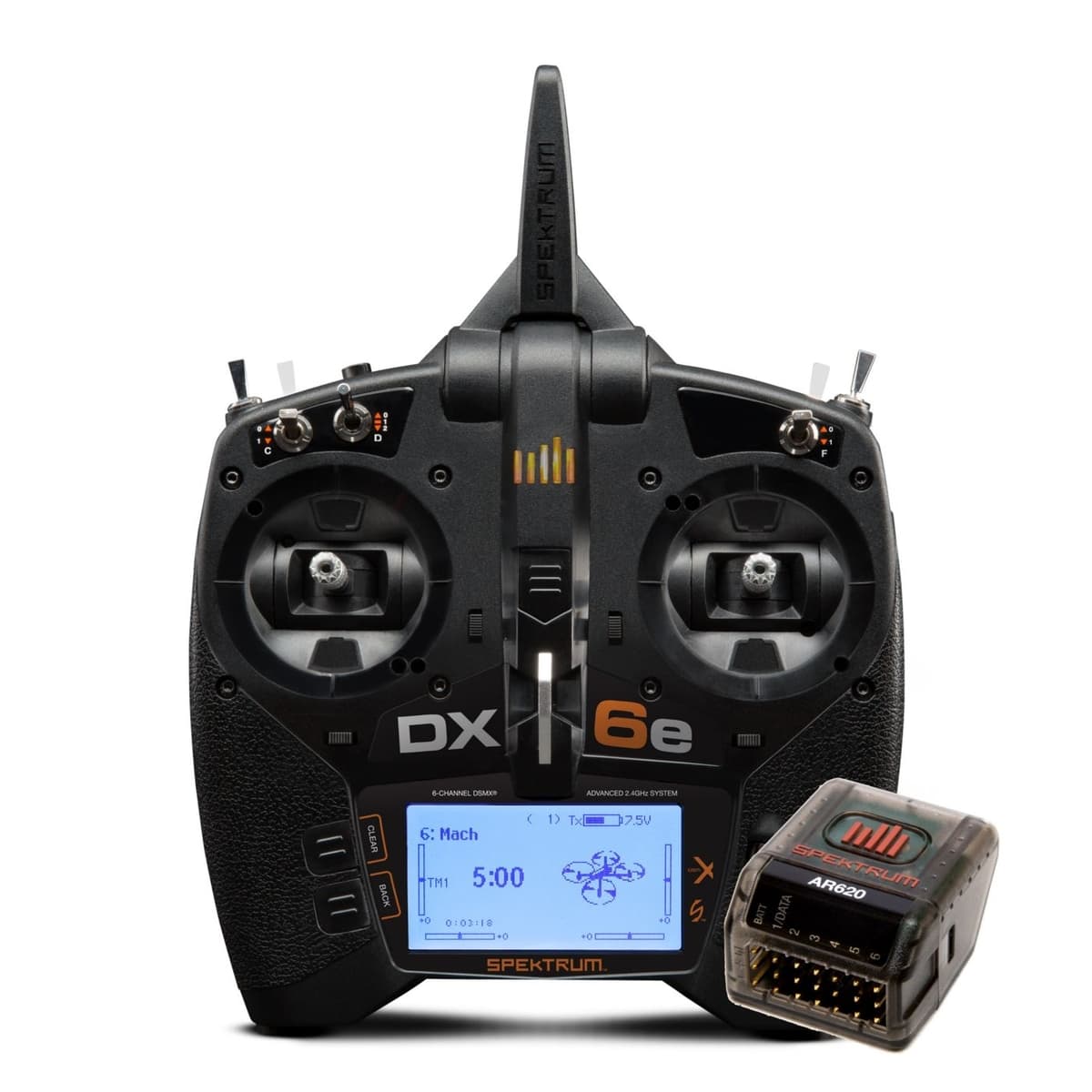 Spektrum DX6e DSMX med AR620 - Elkjøp
