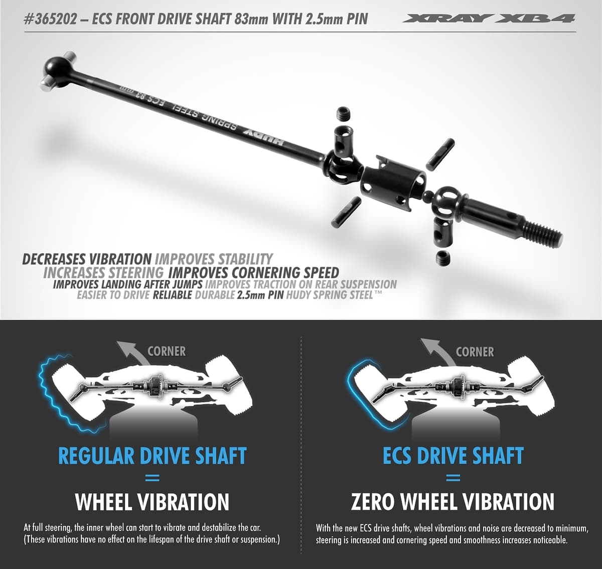 XR-365202 ECS Front Drive 83mm 2.5mm Pin - Elkjøp | Elkjøp